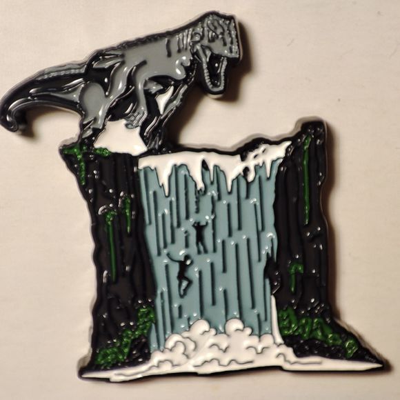 Universal Studio | Jewelry | Jurassic Park Trex Chase Enamel Pin ...